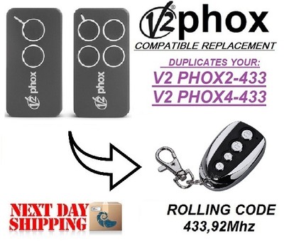 Portes garage: télécommandes V2 Wally1 Wally2 MR1 V2 Receiver 433.92MHz ...