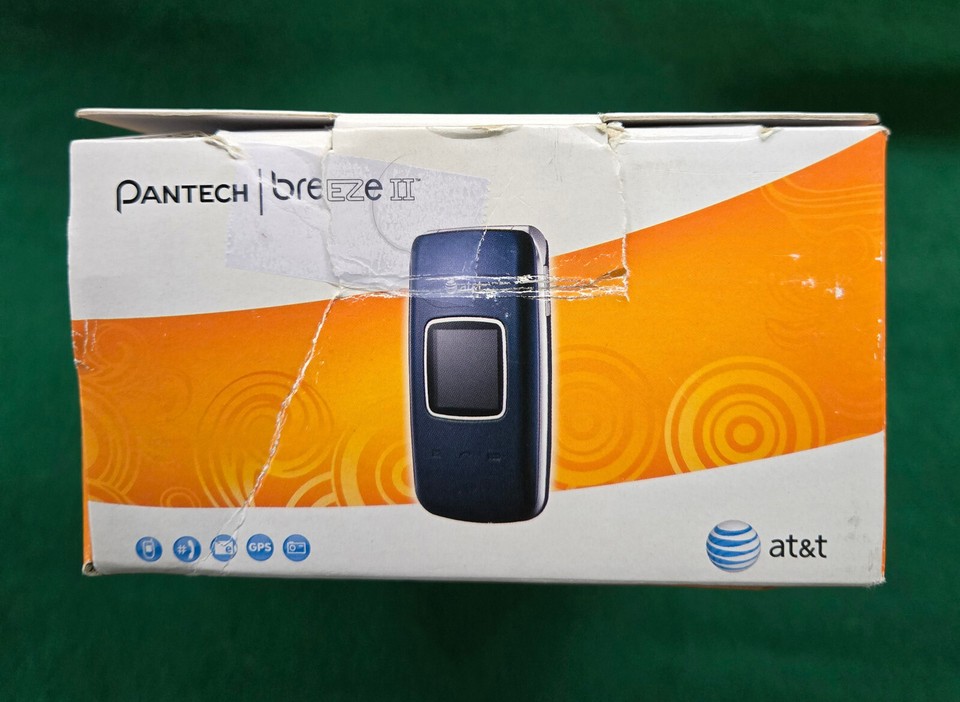 Pantech Breeze II - Blue (AT&T) Cellular Phone w/Sim Card Beam Me Up ...