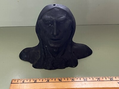 Vintage Cast Iron Shawmut Indian Bank advertising doorstop bookend 5 ...