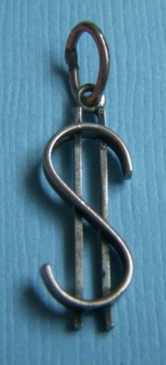 Vintage Beau dollar sign sterling charm | eBay