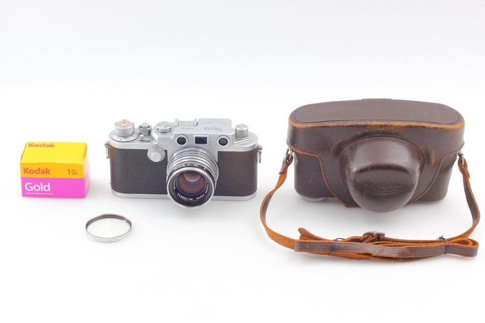 【MINT】 Nicca 3-F 3F Rangefinder Film Camera Body Nikkor 5cm f/2 Lens ...