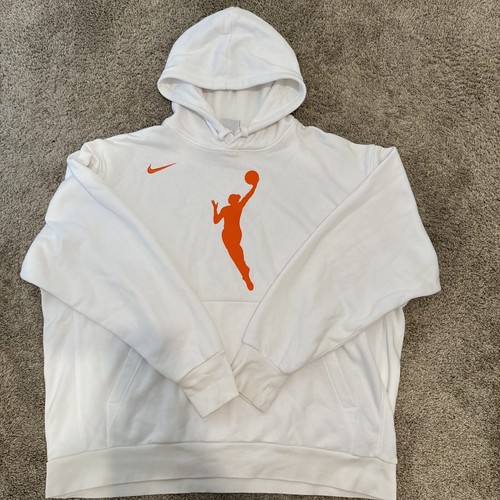 WNBA Primary Logo Nike Hoodie White Basketball Official WMBA DR9596 100 ...