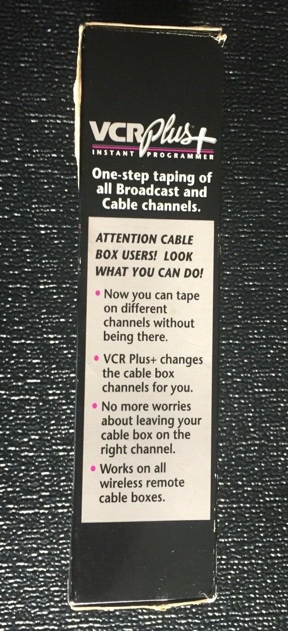 Vintage VCR Plus+ Instant Programmer Gemstar New & Complete Unused Open ...