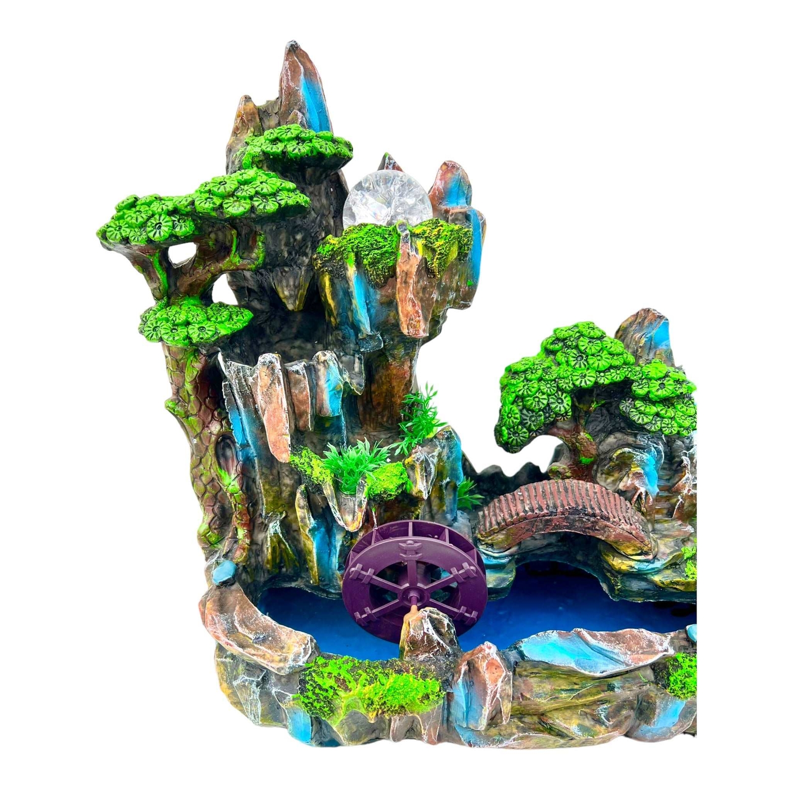 Blue Crystal Paradise Waterfalls Water Feature | eBay