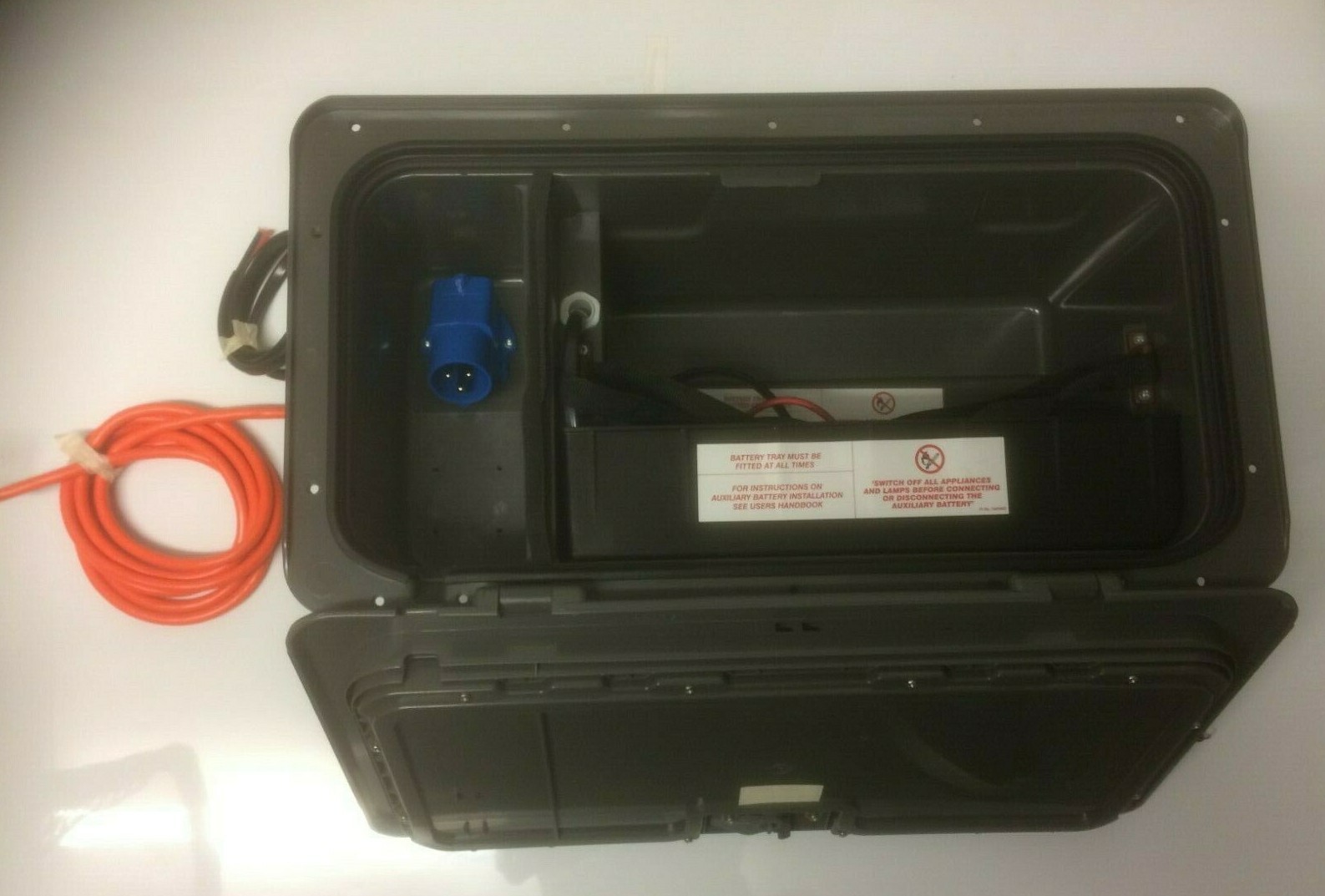 Grey Battery Box Housing + Door Elddis Compass Buccaneer Caravan ...