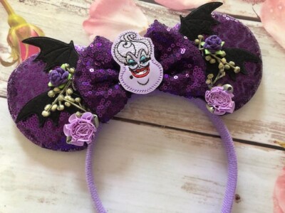 The Little Mermaid Ursula Minnie Mouse ears headband-Disneyland- Disney ...