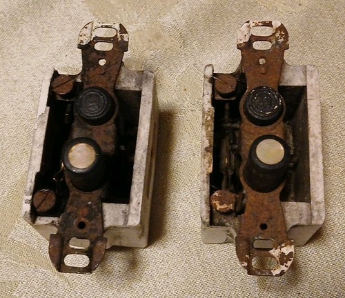Antique Push Button Light Switch Mother-of-Pearl Single Pole ON/OFF ...