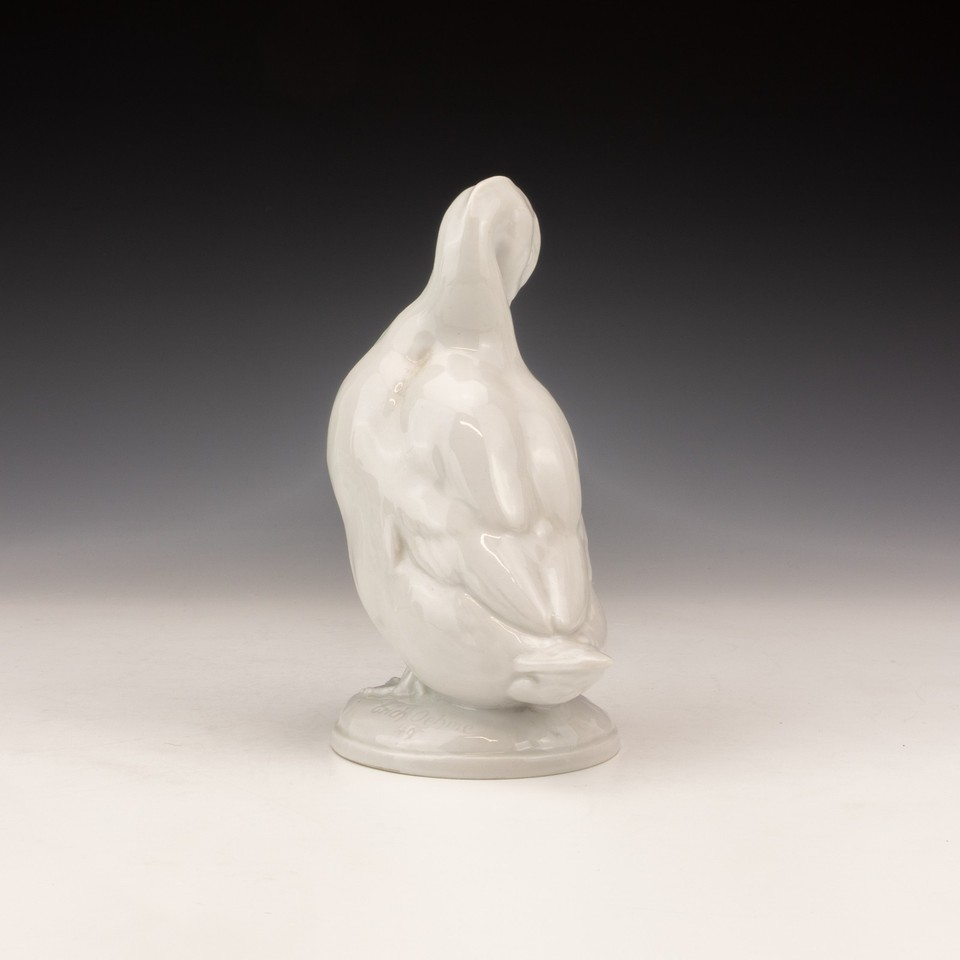 Antique Meissen Dresden Porcelain - Blanc De Chine Duck Figurine | eBay UK