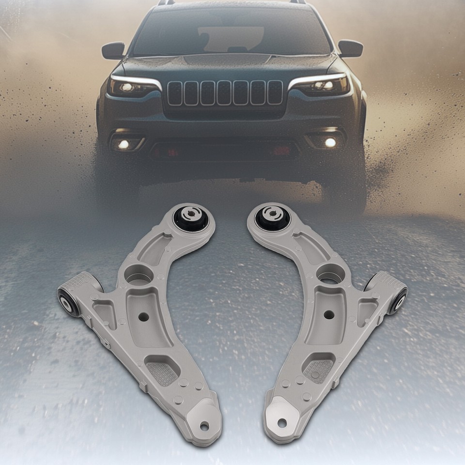 Lower Control Arms Left + Right For 2019-2023 Jeep Cherokee 2.0L 2.4L 3 ...