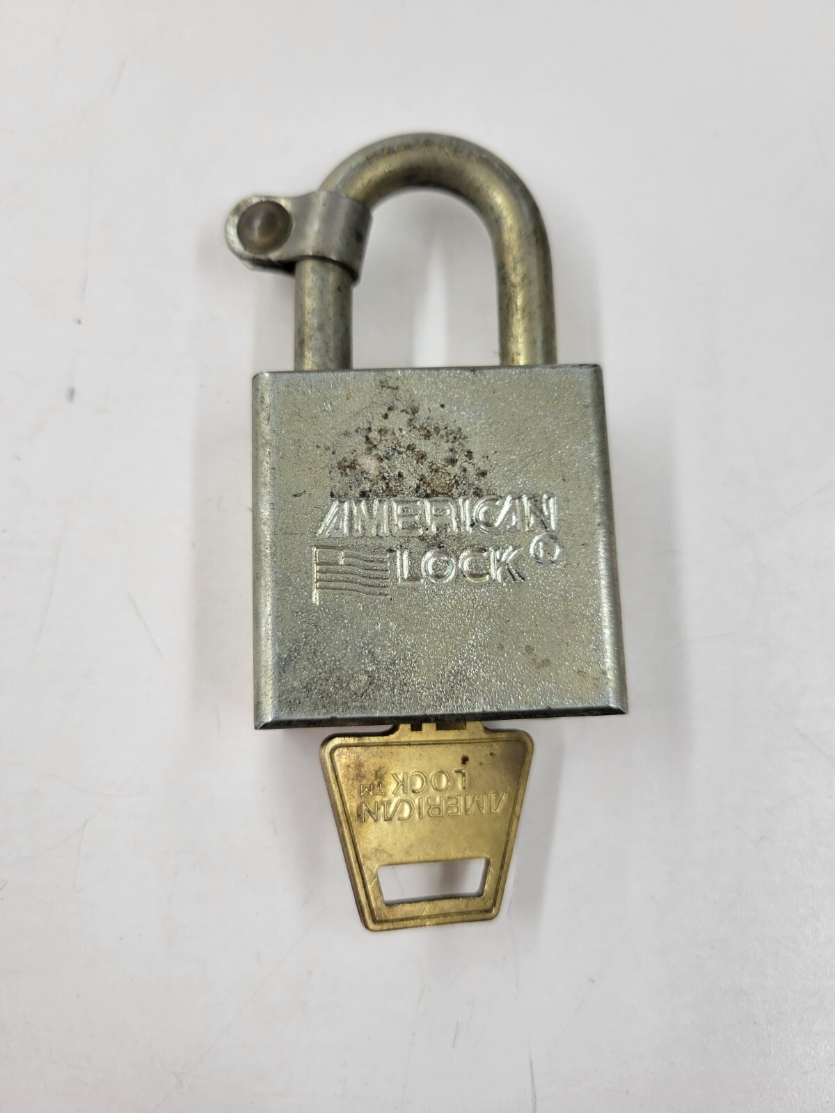 Vintage Metal Padlock With Key. American Lock Series 5200. US Stamp | eBay