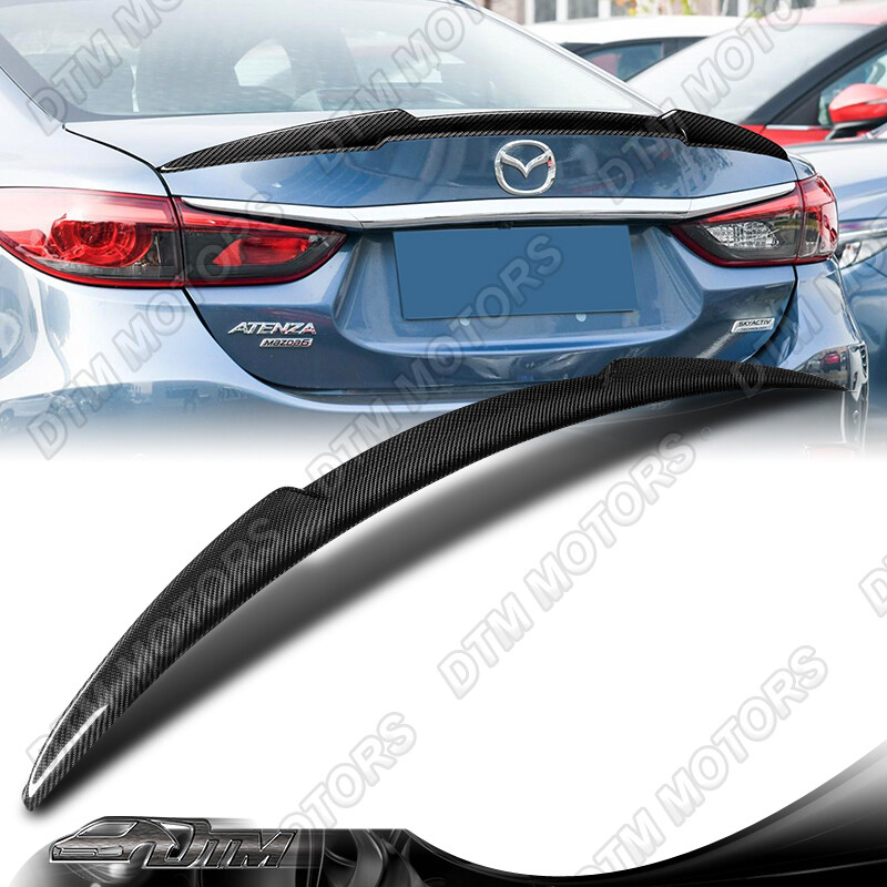 For 14-17 Mazda 6 Mazda6 V-Style Real Carbon Fiber Duckbill Trunk ...