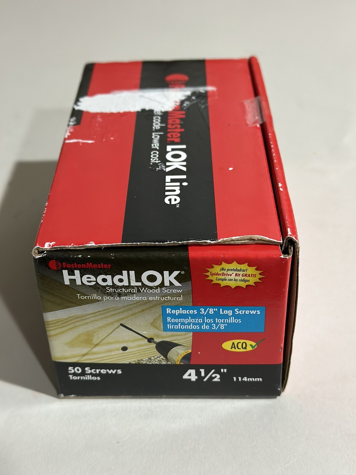 FastenMaster Headlock Structural Wood Screw 4 1/2" 50 Screws ...