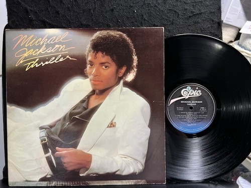 Michael Jackson - Thriller (ERROR ON BACK - NO MJ) 1st Press Vinyl is ...