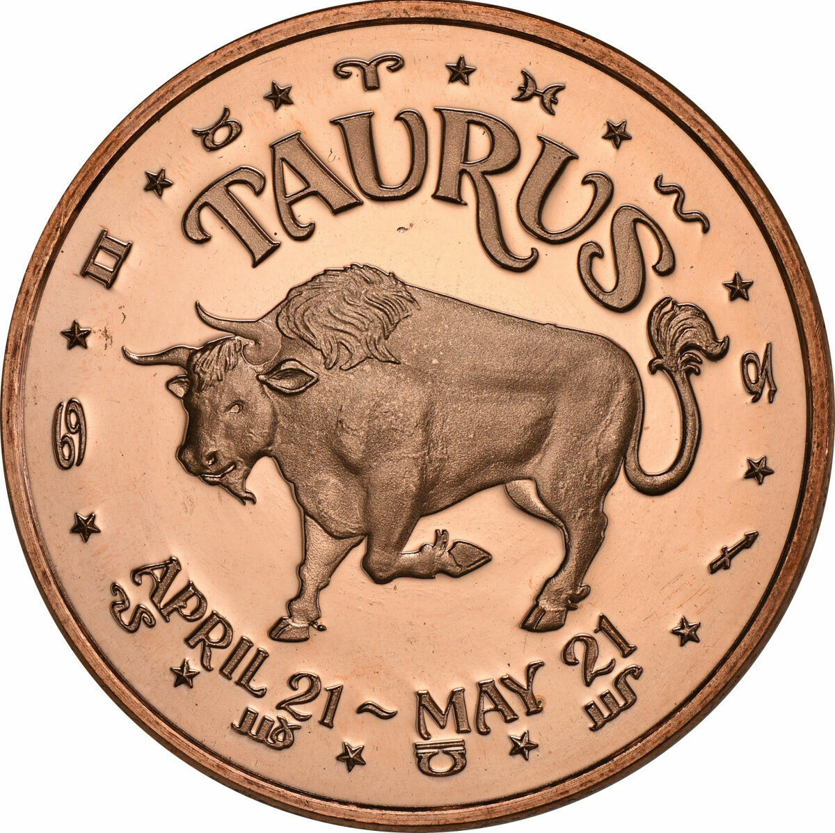 1 oz Copper Round - Taurus | eBay