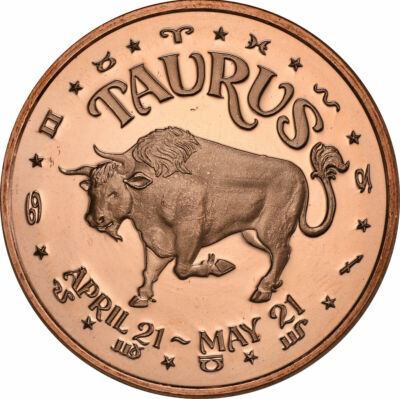1 oz Copper Round - Taurus | eBay