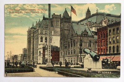 NJ Postcard Newark Post Office and Prudential Building from Military ...