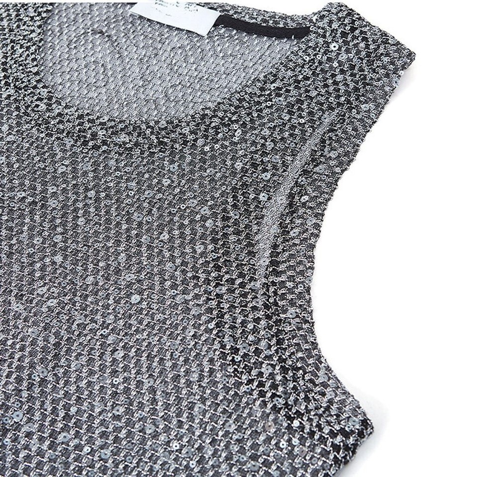 Clubwear Party Wear Fishnet Party Tops O Neck Polyester Fabric ...