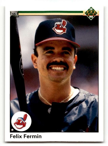 1990 Upper Deck #409 Felix Fermin Cleveland Indians Baseball Cards E ID ...