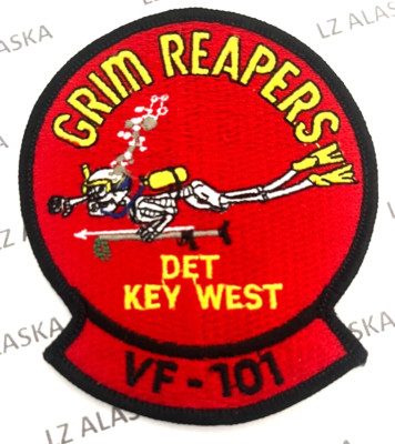 US NAVY VF-101 GRIM REAPERS FIGHTER SQUADRON DETACHMENT KEY WEST PATCH ...