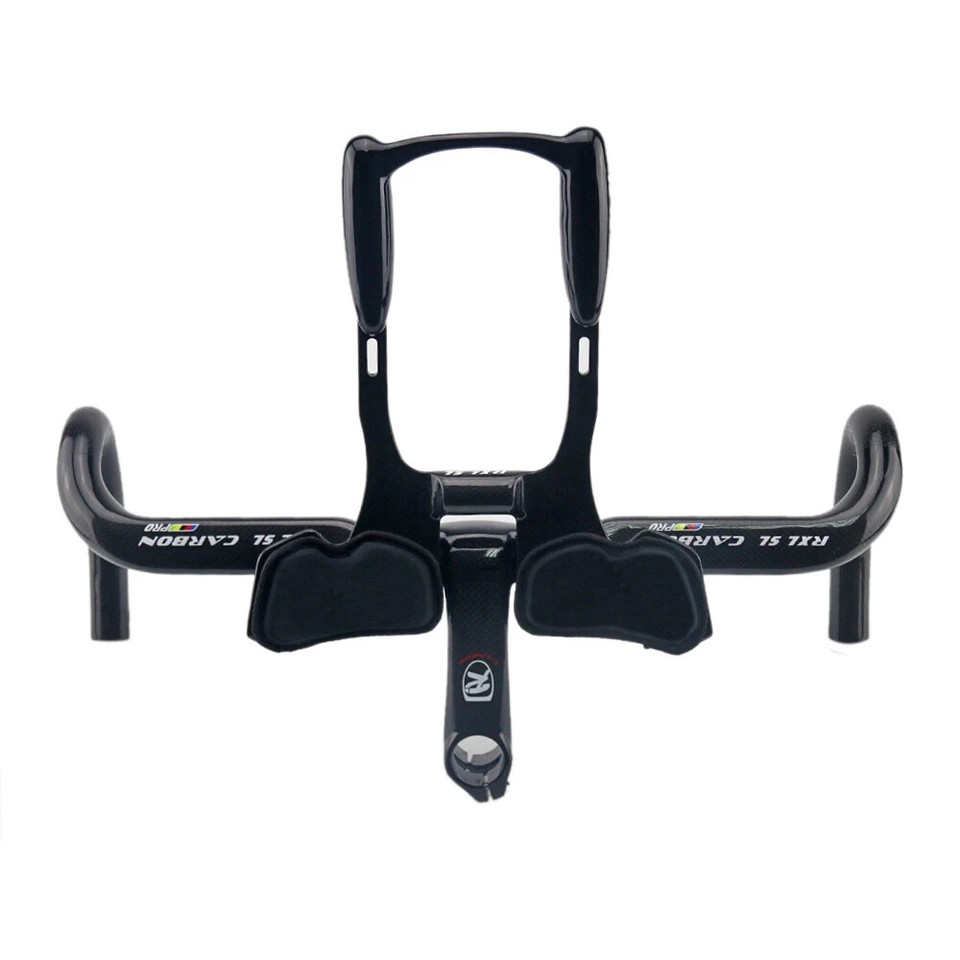 Carbon Aero Bars Triathlon Handlebar Bicycle Extender Adjustable TT ...