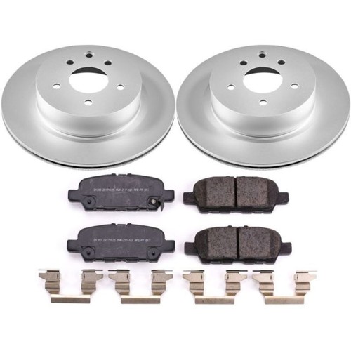 Power Stop Rear Z17 Evolution Geomet Coated Brake Kit FOR 18-19 Nissan ...