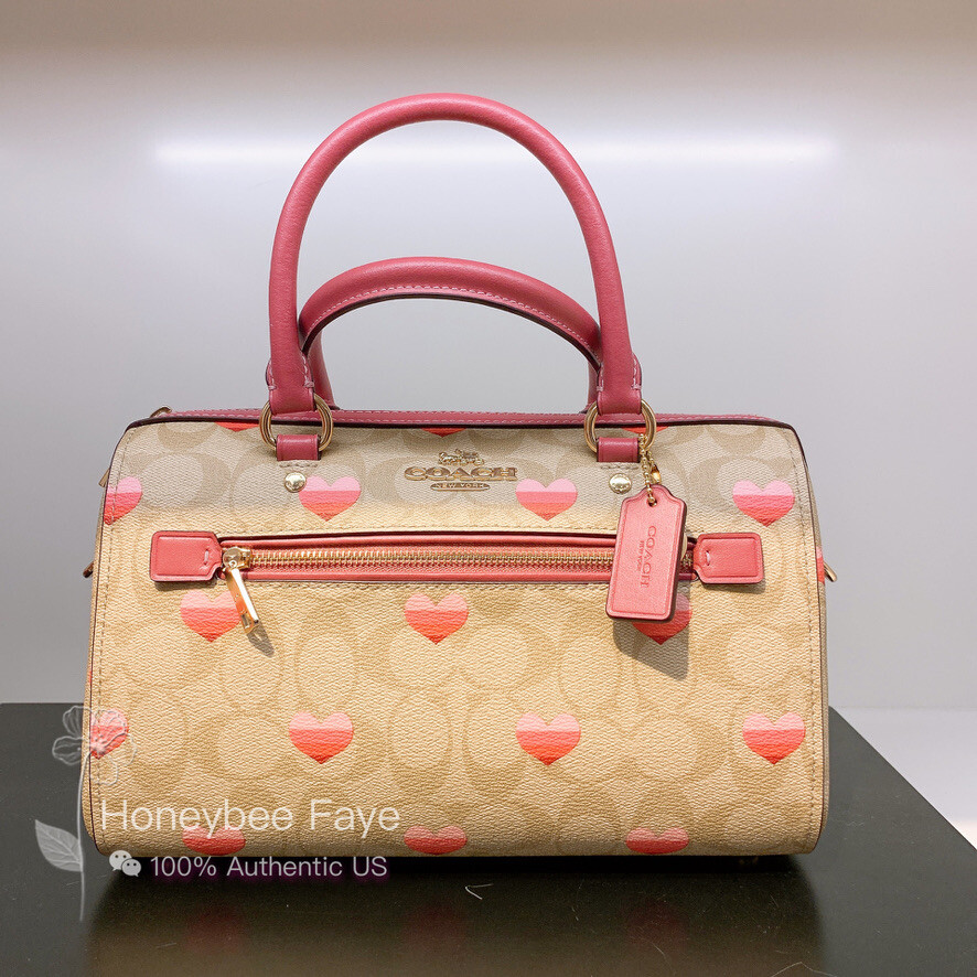NWT Coach Rowan Satchel In Colorblock / Signature Canvas | eBay