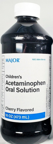 2-PACK / Major Children's Acetaminophen Liquid 160 mg 16 oz each - EXP ...