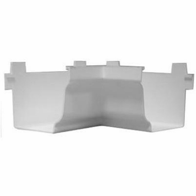 Genova AW103AK White Vinyl Gutter 90 Degree Solvent Inside Corner for ...
