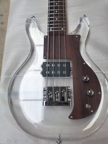 Acrylic Body Electric Bass guitar Maple Neck Rosewood Fretboard | eBay