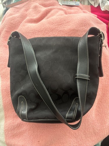 Vintage Coach Legacy Hobo Bag Black Leather 9058 Bucket | eBay