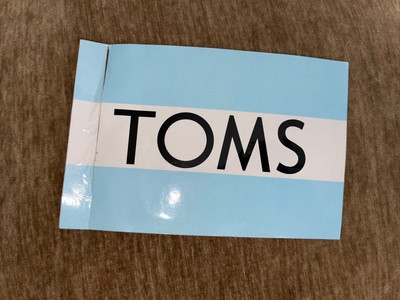 TOMS Brand Decal/Sticker | eBay