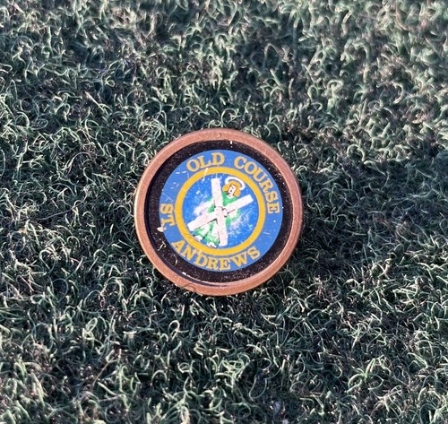 Vintage St. Andrews Scotland Old Course Stem Golf Ball Marker | eBay