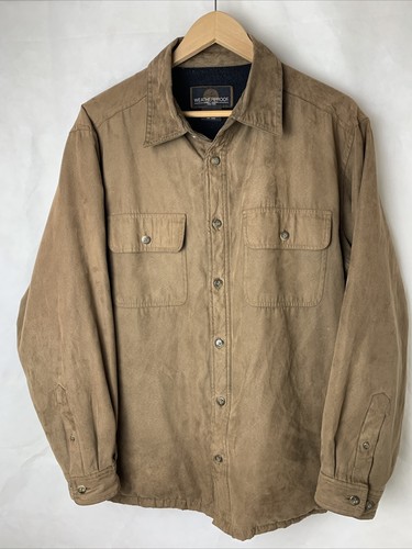 Weatherproof Faux Suede Brown Jacket WPL 11590 Size Med | eBay