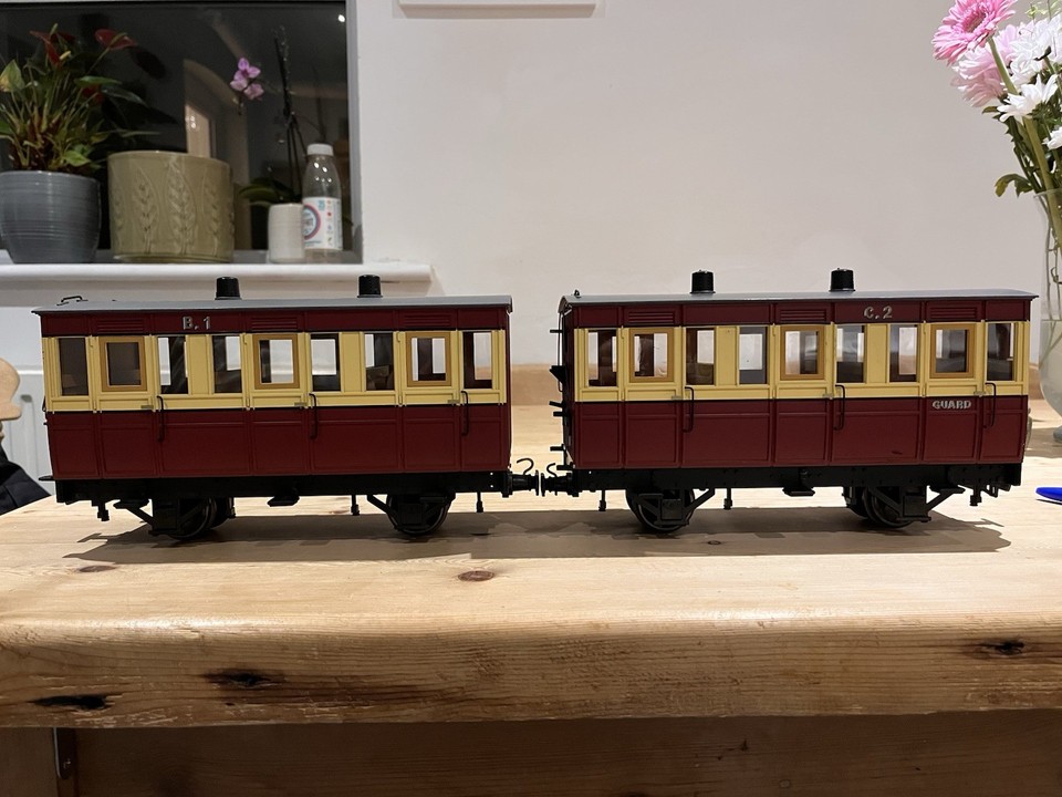 ACCUCRAFT BMS IOM 4 Wheel Coaches - G Scale, 32mm gauge (SM32) | eBay UK