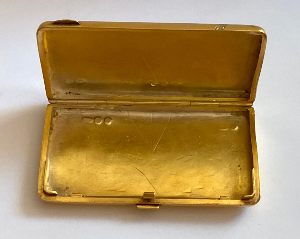 Ant. Imperial Rus. Faberge Solid Silver 84 Gilded IP Nicholas II Snuff ...