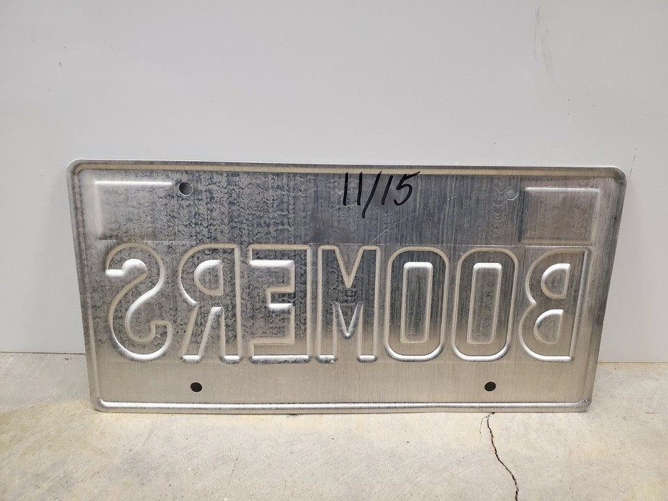 2015 ARKANSAS VANITY LICENSE PLATE AUTHENTIC " BOOMERS " BABY BOOMER ...