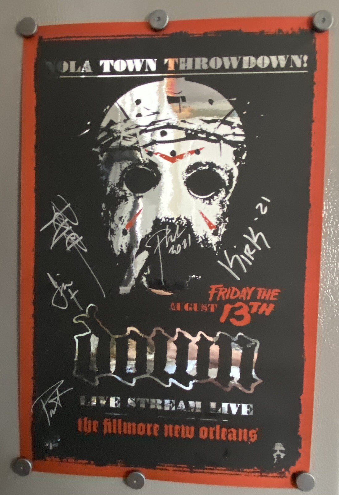 Down Band Autographed Signed Poster & Ticket Pantera COC Crowbar New Orleans | eBay