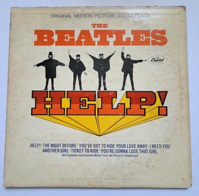 THE BEATLES Help! LP vinyl Capitol Records Mono MAS 2386 vintage ...