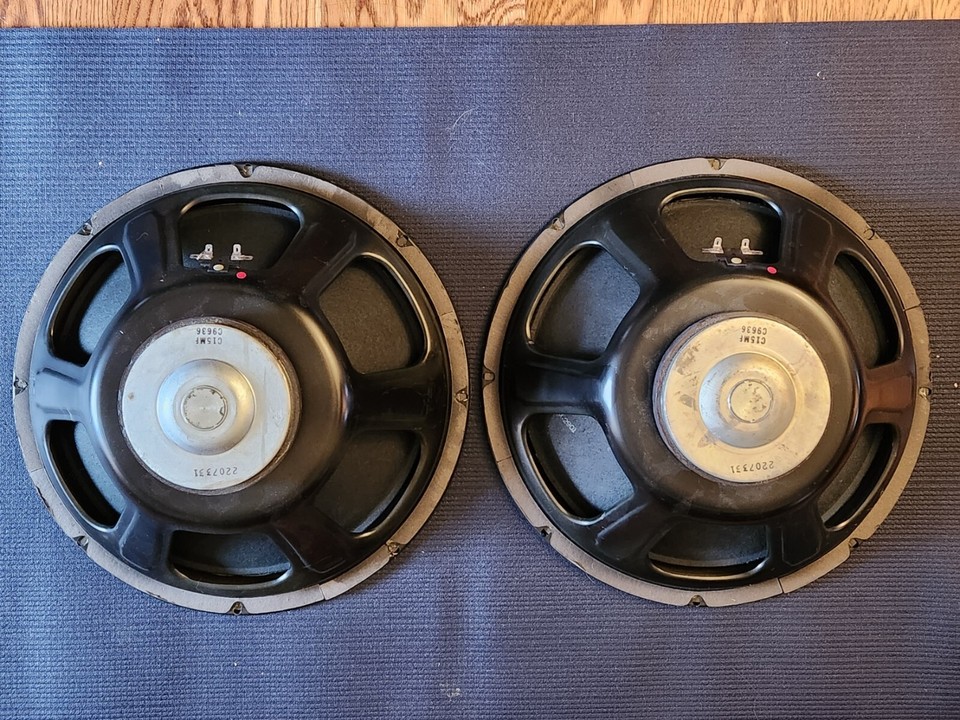 2 Vintage Jensen Model 6 Speakers 15" Woofers C15MF C9636 Refoamed | eBay