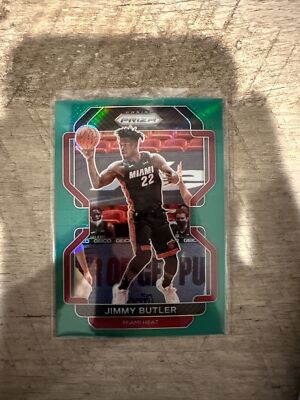 2021-22 Prizm Basketball JIMMY BUTLER Green Prizm Card #236 Miami Heat ...