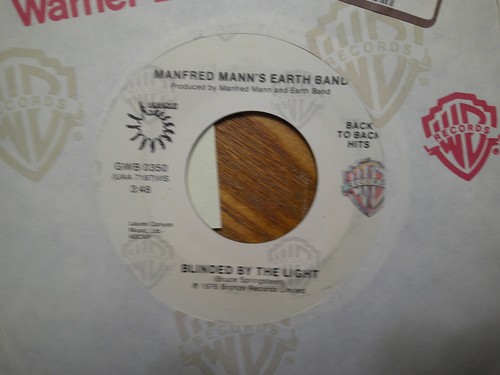 WAR B 45 RECORD/MANFRED MANN EARTH BAND/SPIRIT IN THE NIGHT/BLINDED BY ...