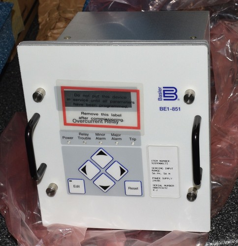 BASLER BE1-851 OVERCURRENT RELAY MEP-810 A & B GEN 9289900-173 6110-01 ...