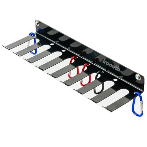 Wall-Mounted Gym Organizer | Lightweight Resistance Band Storage with 8 ...