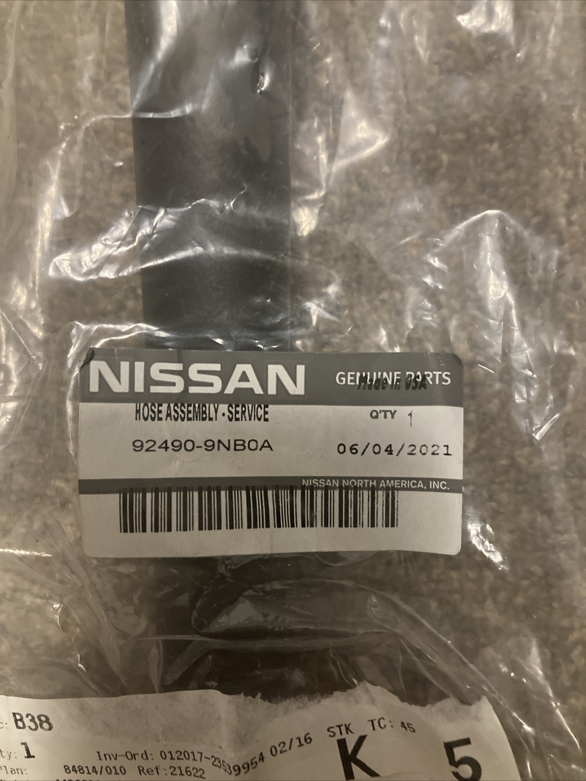 nissan Pathfinder 2015-2020 Discharge Hose 92490–9NB0A | eBay