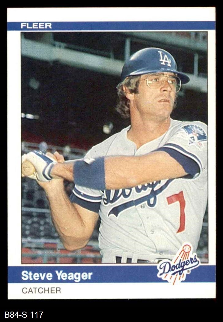1984 Fleer #117 Steve Yeager Dodgers 8 - NM/MT | eBay