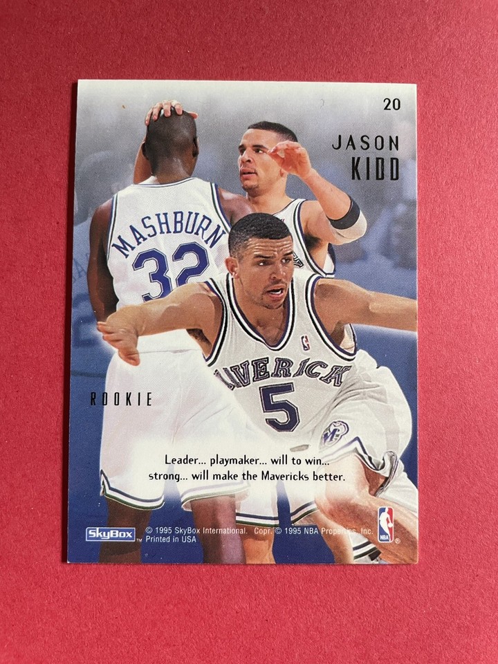 1994-95 Jason Kidd RC Rookie Skybox E-Motion Dallas Mavericks SC | eBay