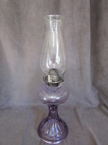 Antique Sun Purple Oil Kerosene Lamp w Chimney dl | eBay