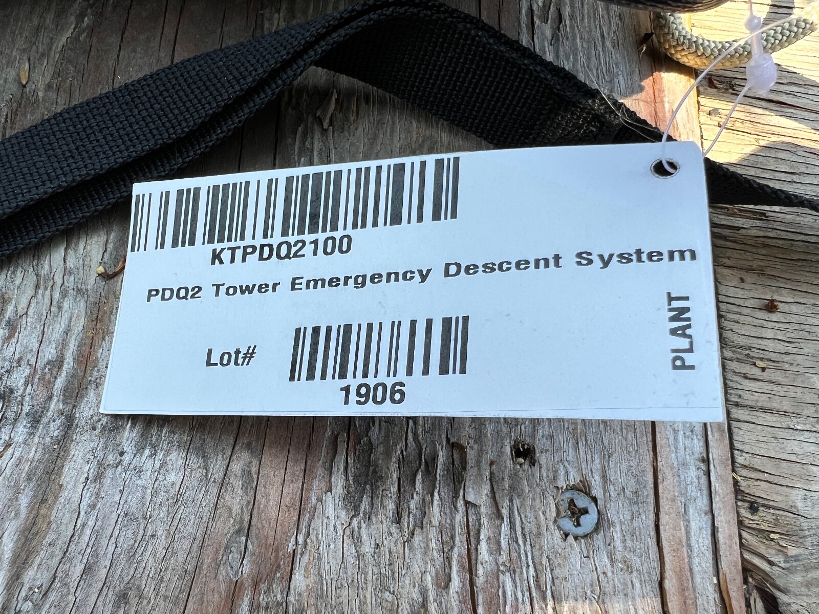 Sterling PDQ2 Tower Emergency Descent System 100m Rope & hardware NEW ...