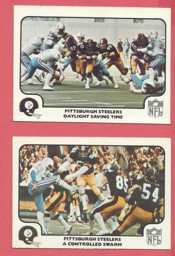 1977 Fleer Action Pittsburgh Steelers Set ROCKY BLEIER JON KOLB LOREN ...