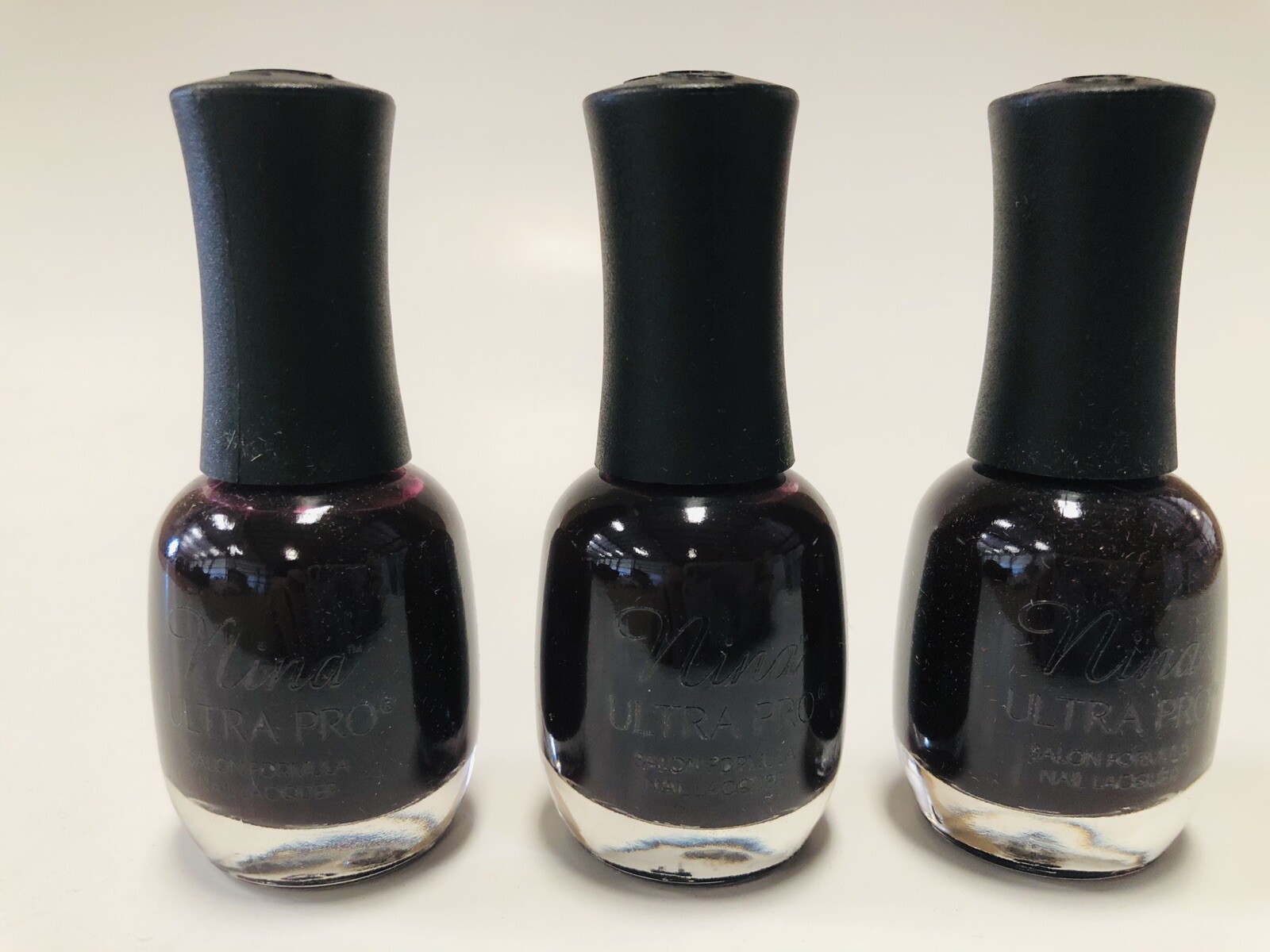 3-pack Nina Ultra Pro Nail Lacquer Salon Formula Vixen , Dark Purple ...